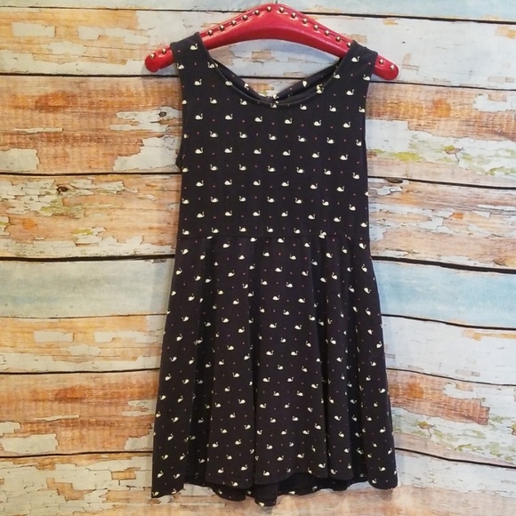 Doe & Rae | Dresses | Doe Rae Navy Blue Swan Bow Back Comfy Dress L ...